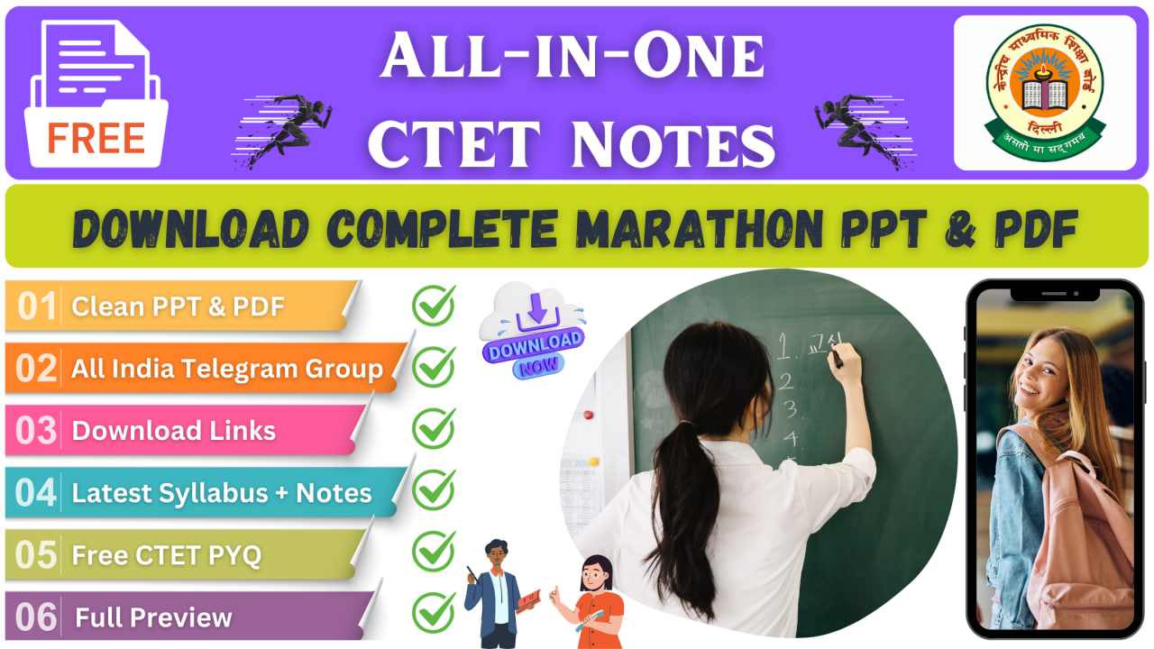 Download Complete CTET Marathon PPT & PDF » Lets Learn Squad